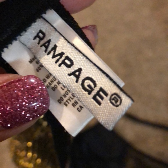 Rampage | Intimates & Sleepwear | Brandnew Rampage Gold And Black 36b ...